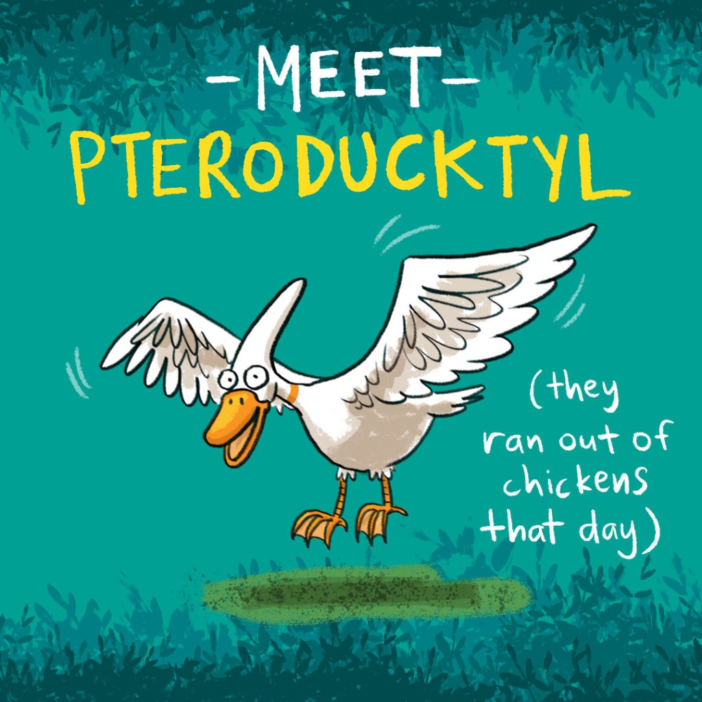 Meet the characters from Chickensaurus – James Foley