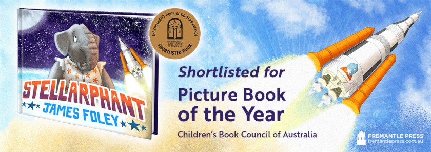 Stellarphant shortlisted for Picture Book of the Year – James Foley
